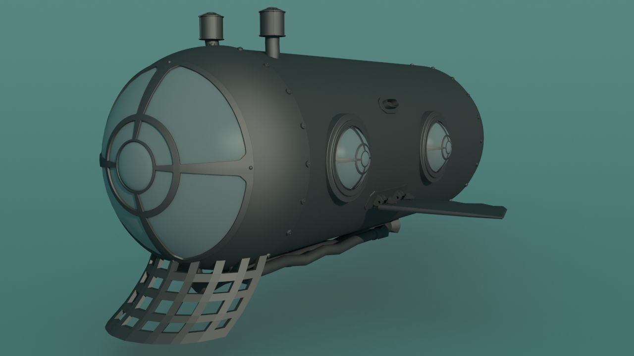 Steampunk Sub...Portfolio Review project WIP — polycount
